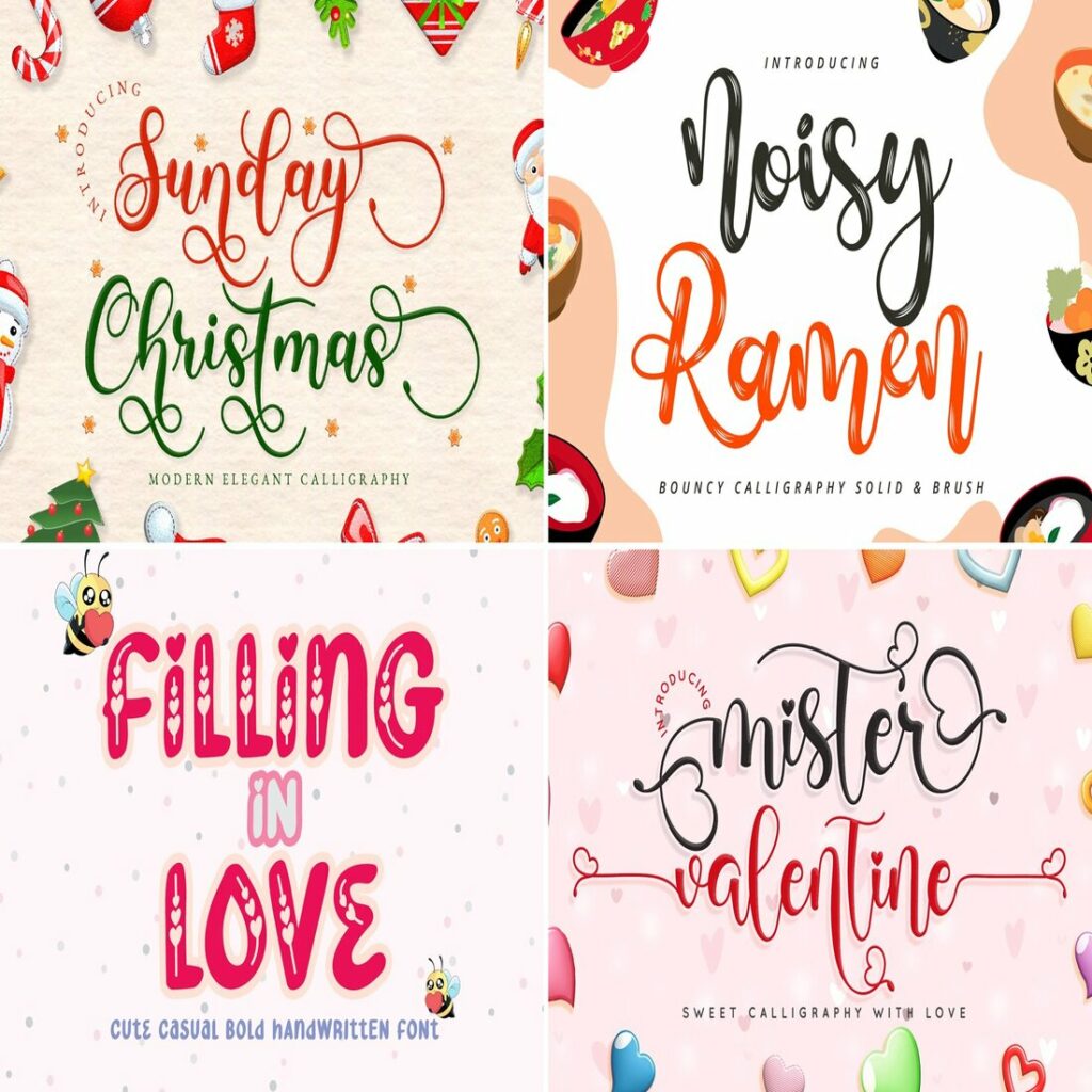 Mega script font bundles - 35 fonts - MasterBundles