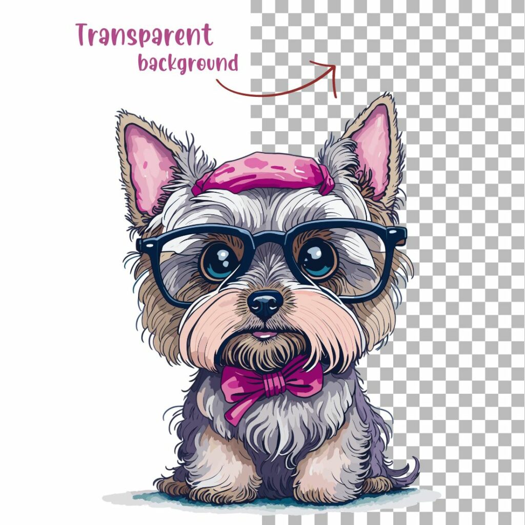 Yorkshire Terrier Watercolor Sublimation - MasterBundles