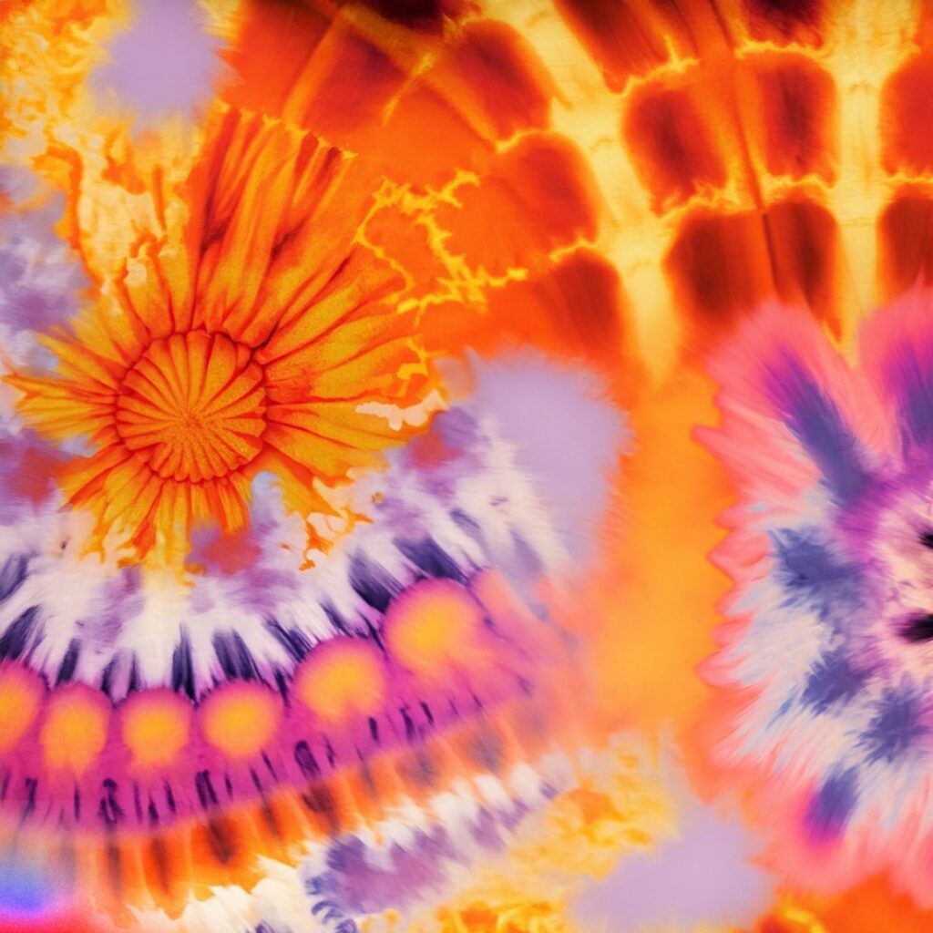 4 tie-dye background images in purple-orange - MasterBundles
