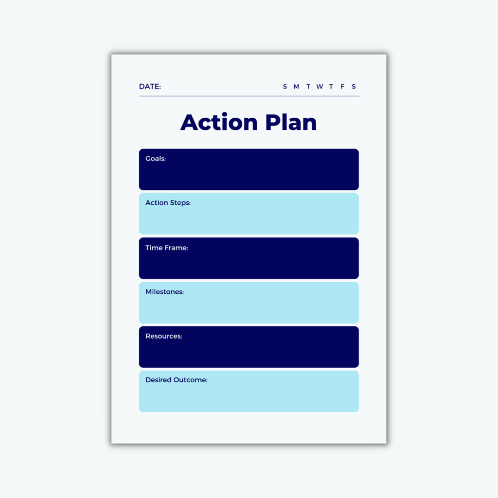 Blue Dream Life Planner Template - MasterBundles