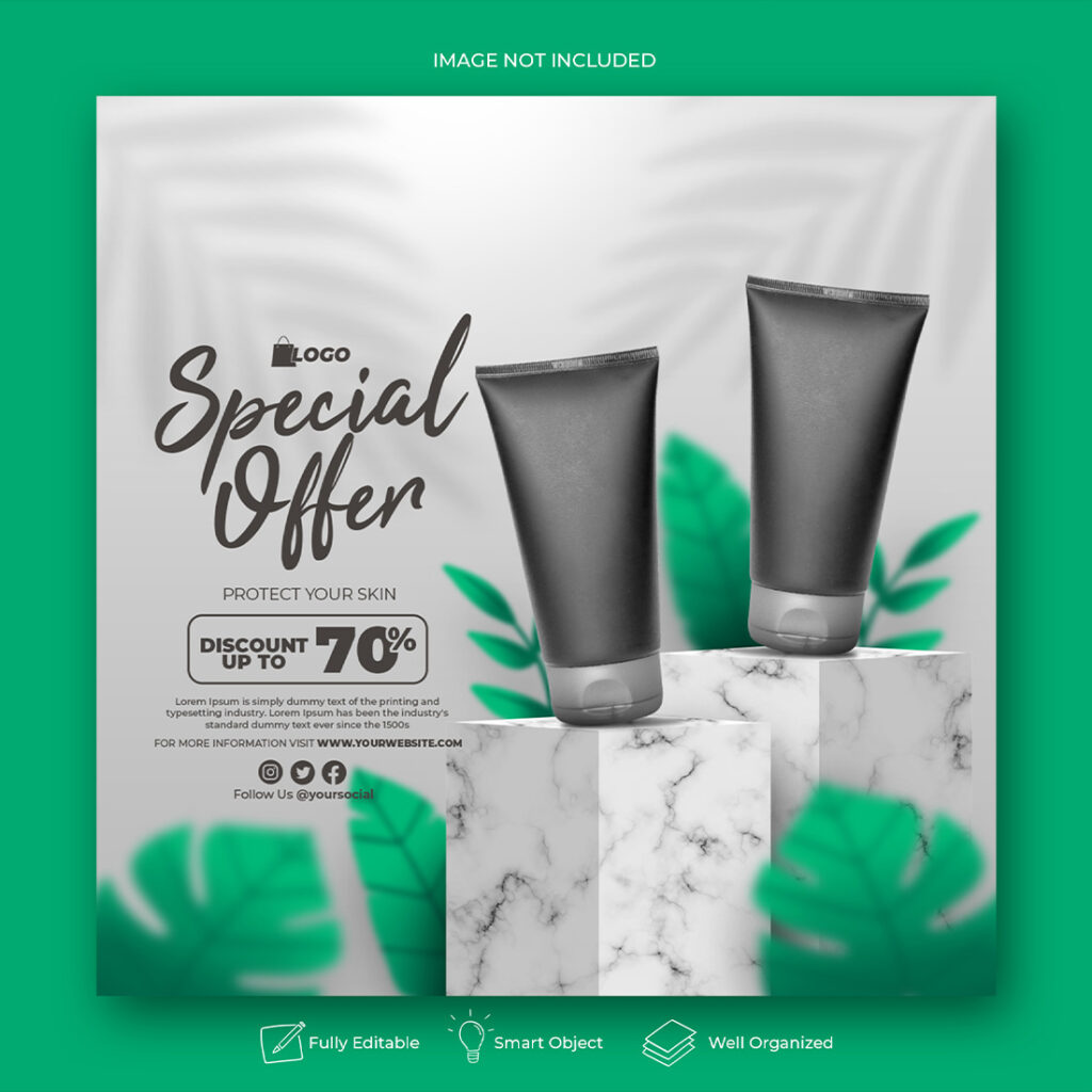 6+ Best Social Media Posts Template For Cosmetics Beauty Products ...