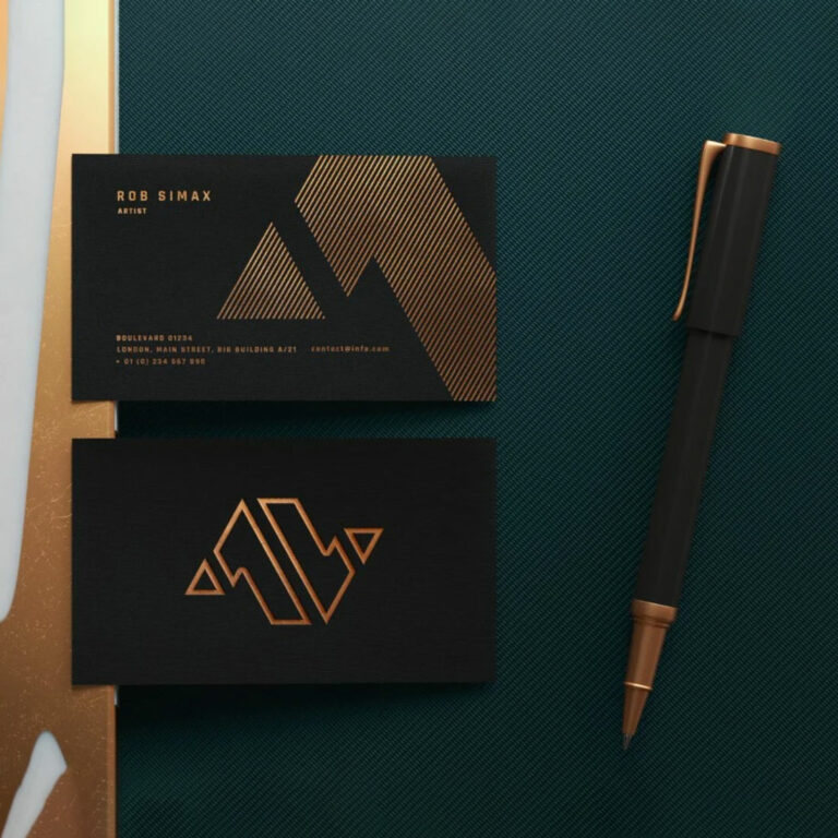 5pcs Premium Business Card Mockup Template - MasterBundles