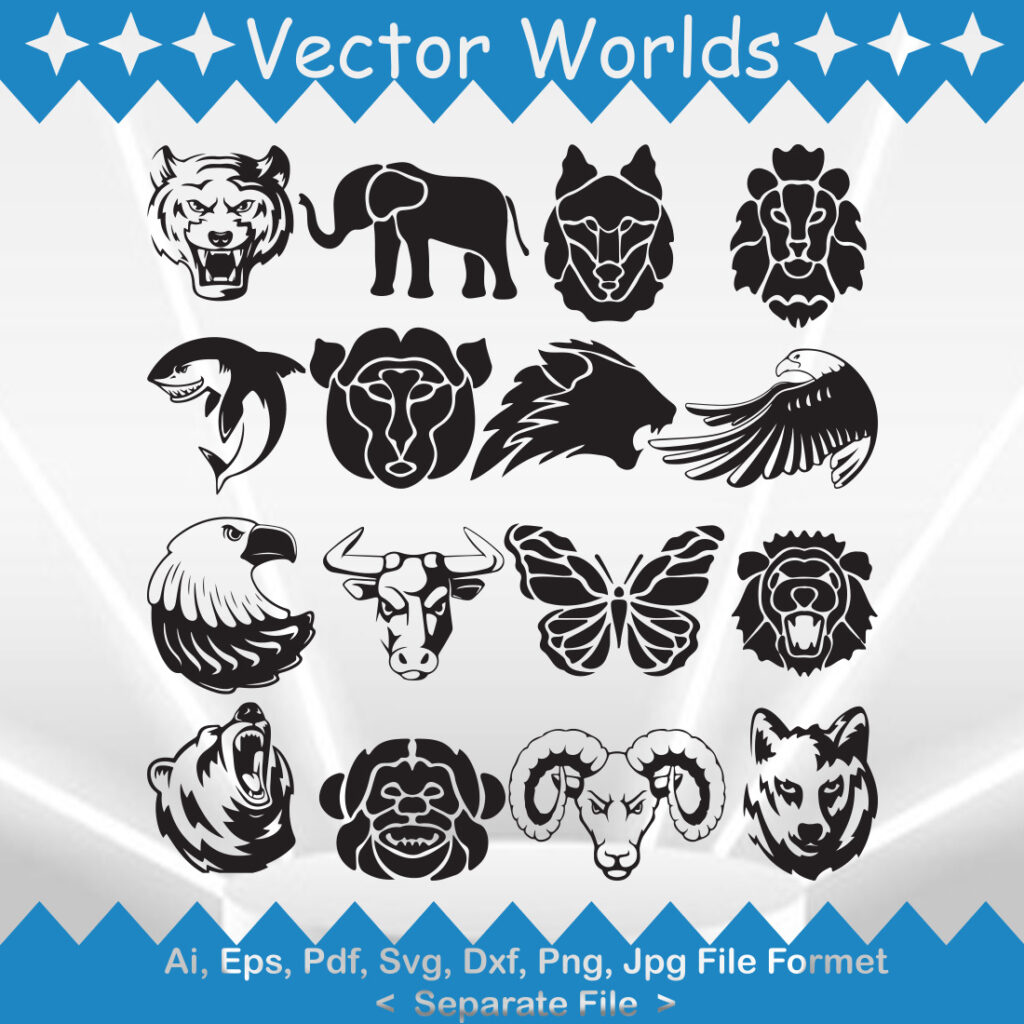Animals Symbol SVG Vector Design. - MasterBundles