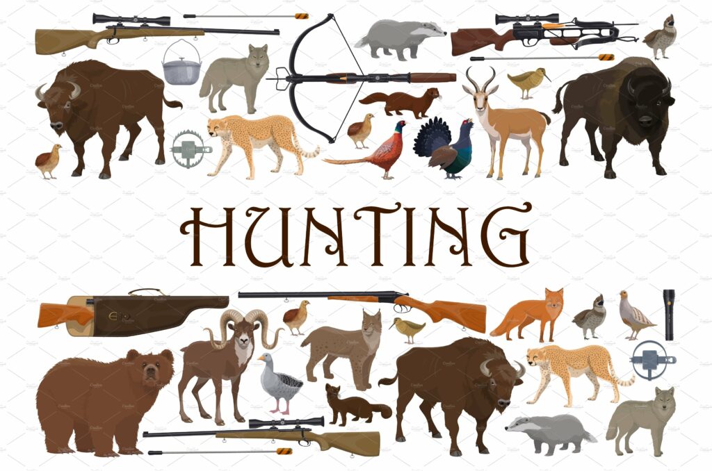 Hunting, animals and guns – MasterBundles