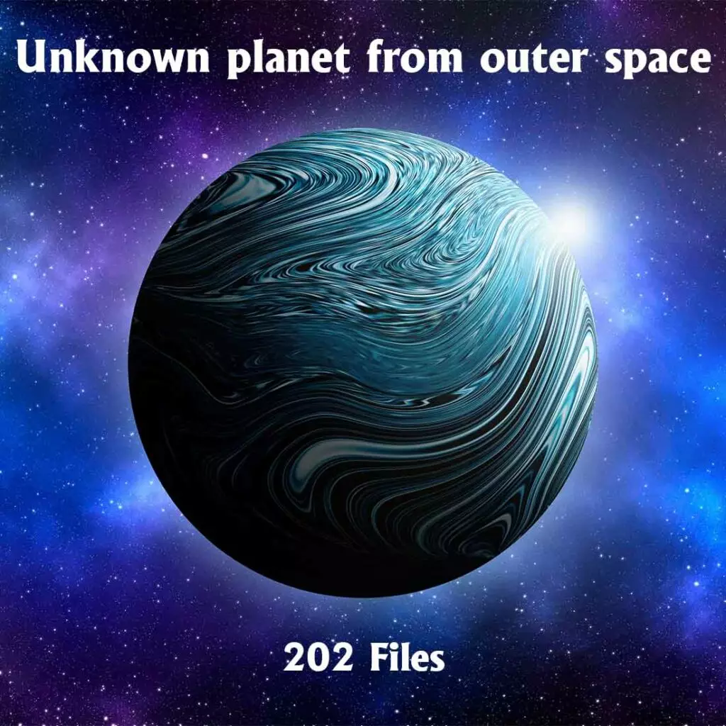 Unknown planet from outer space - MasterBundles