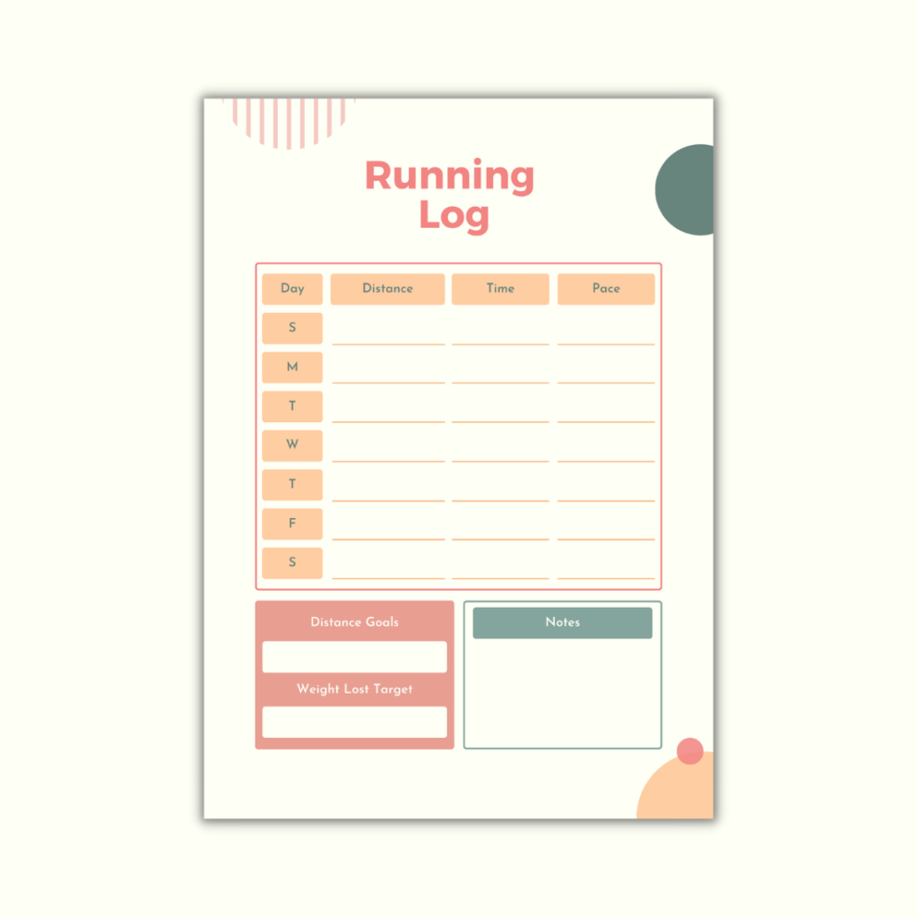 Fitness and Measurement Tracker Canva Template - MasterBundles