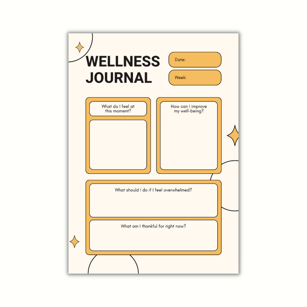 5 Cute Wellness Journal Planners Template - MasterBundles