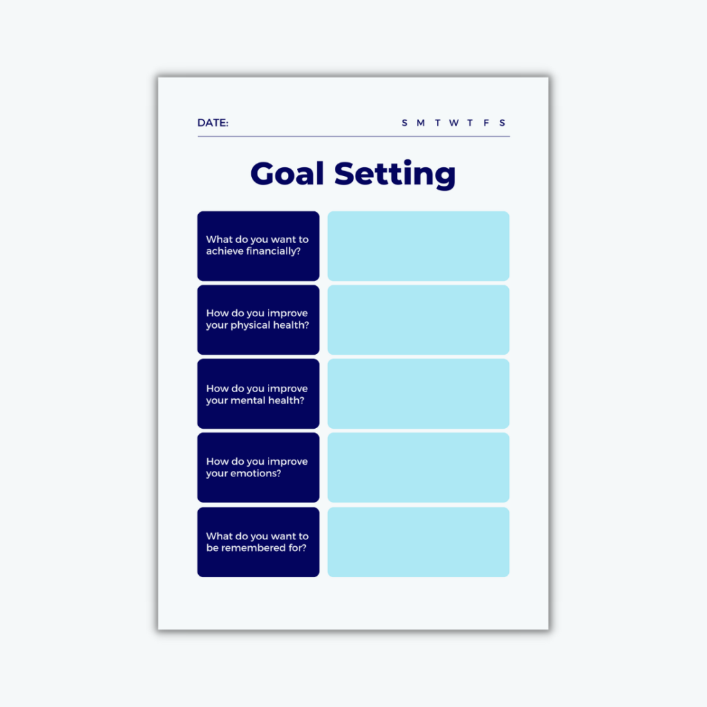 Blue Dream Life Planner Template - MasterBundles