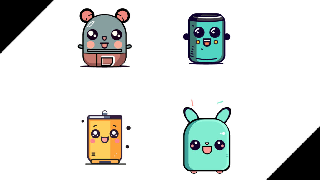 cute Battery logo vector illustration flat design,Cute smiling happy ...