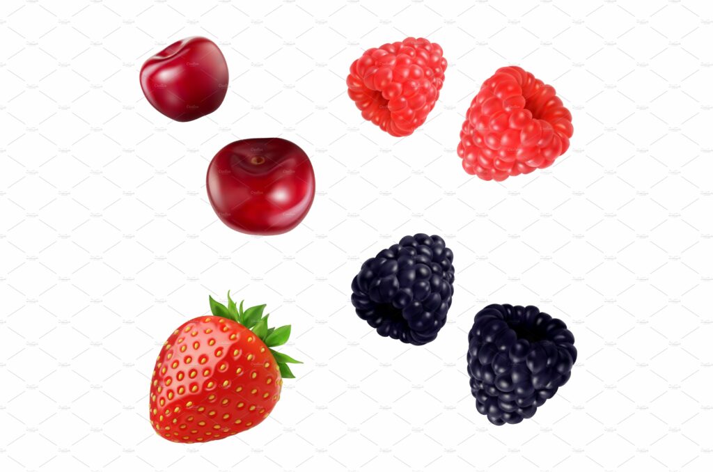 Strawberry, raspberry, cherry – MasterBundles
