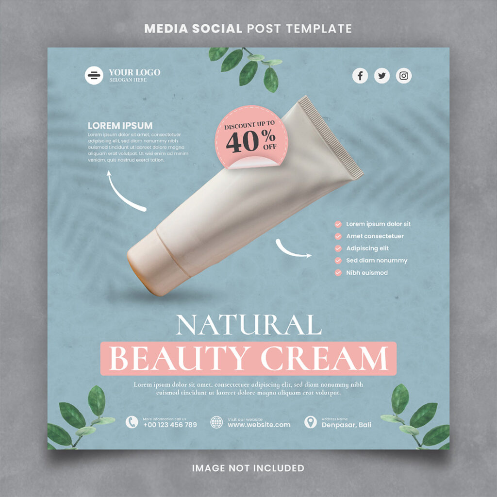 6+ Best Social Media Posts Template For Cosmetics Beauty Products ...