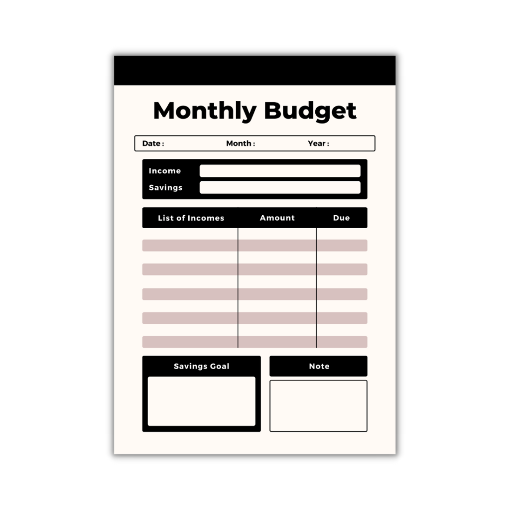 Savings Plan Planner Canva Template - MasterBundles