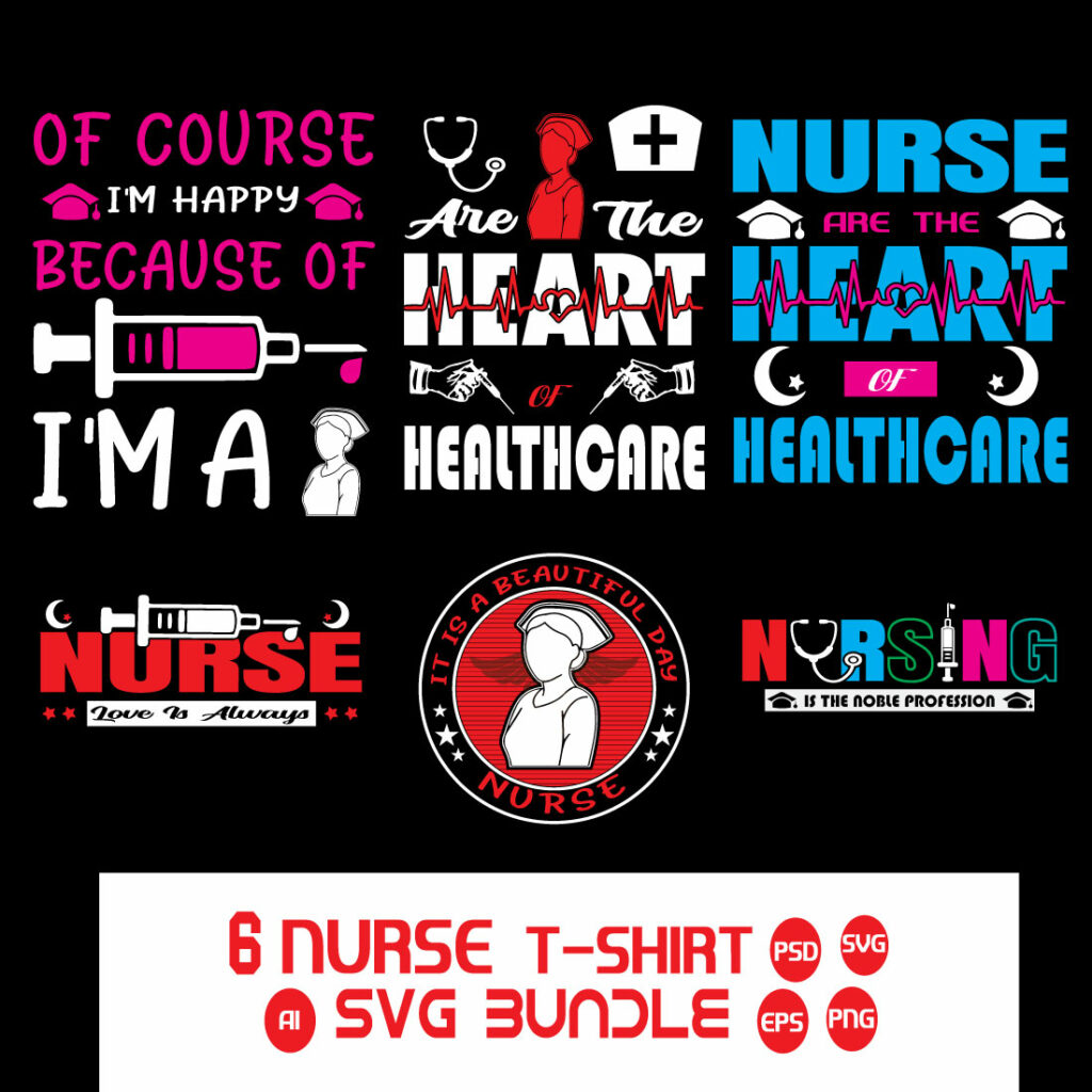 Nurse T Shirt Design Svg Bundle Medical Instruments Doctor Tools