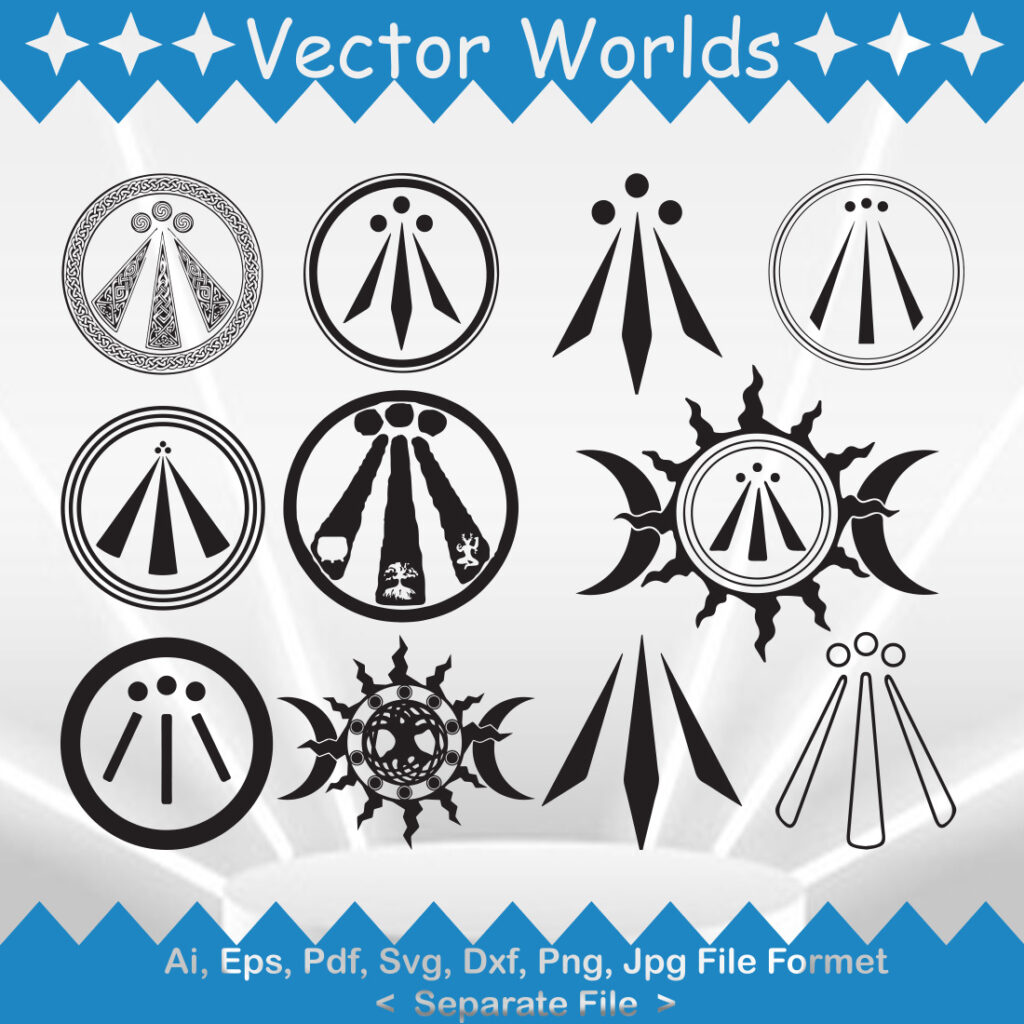 Awen Symbol SVG Vector Design. - MasterBundles
