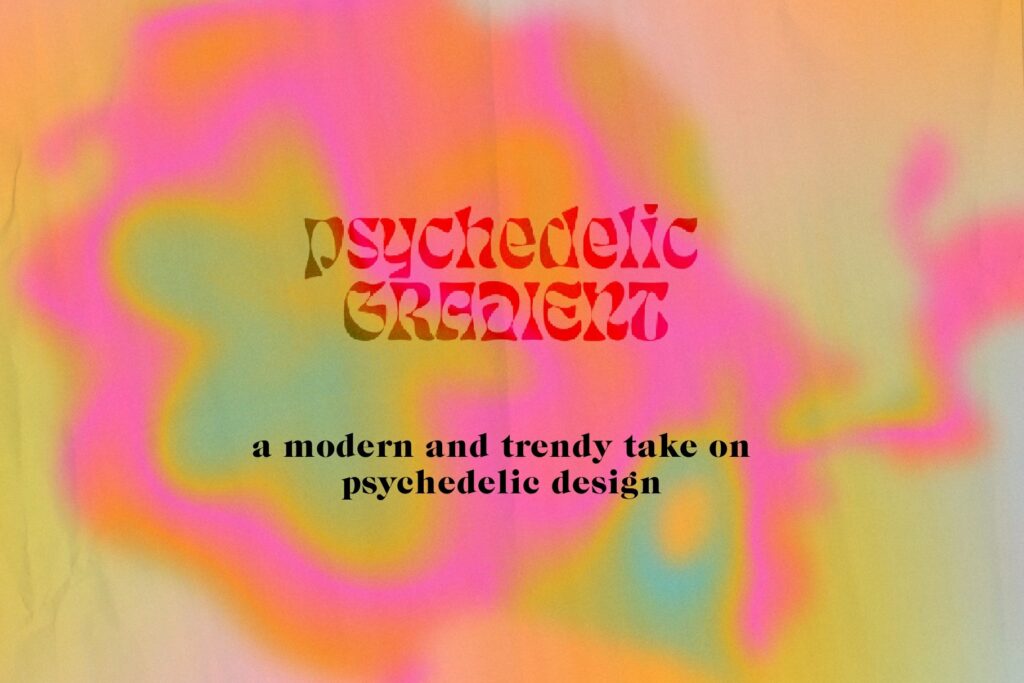 Psychedelic Gradient - 70s design – MasterBundles