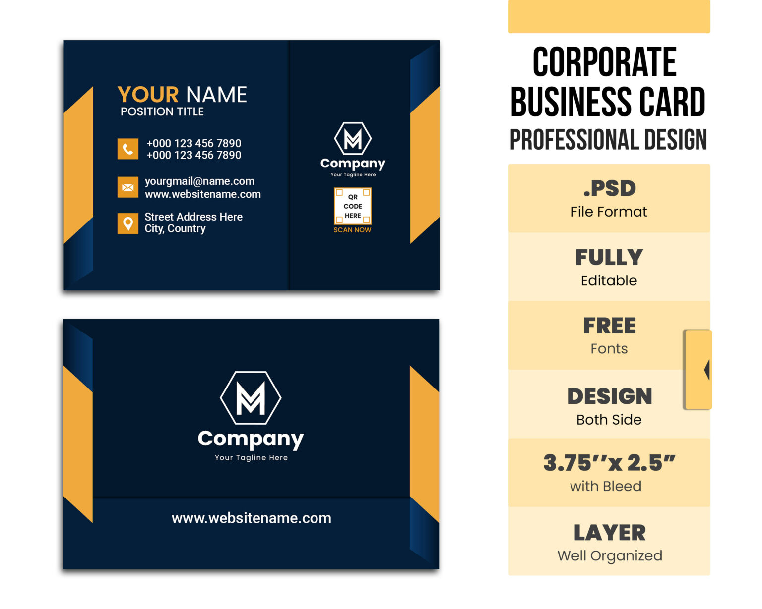 8 Minimal Design Visiting Card Bundle Only $5 - MasterBundles