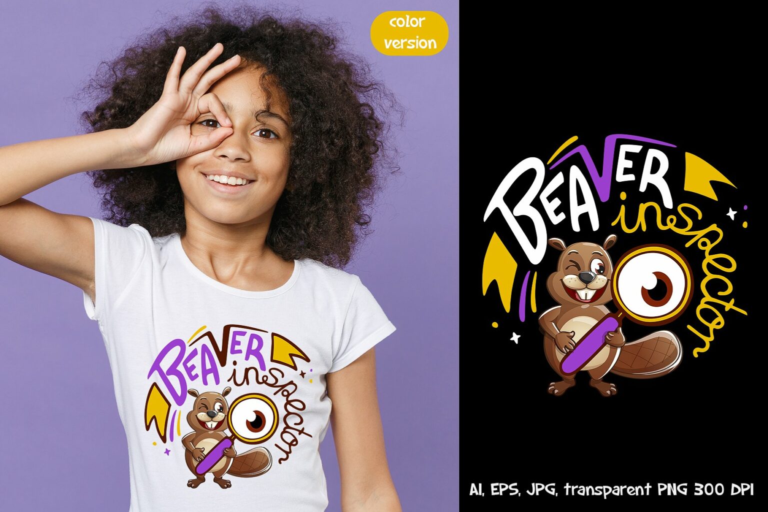 Beaver character creator + lettering – MasterBundles