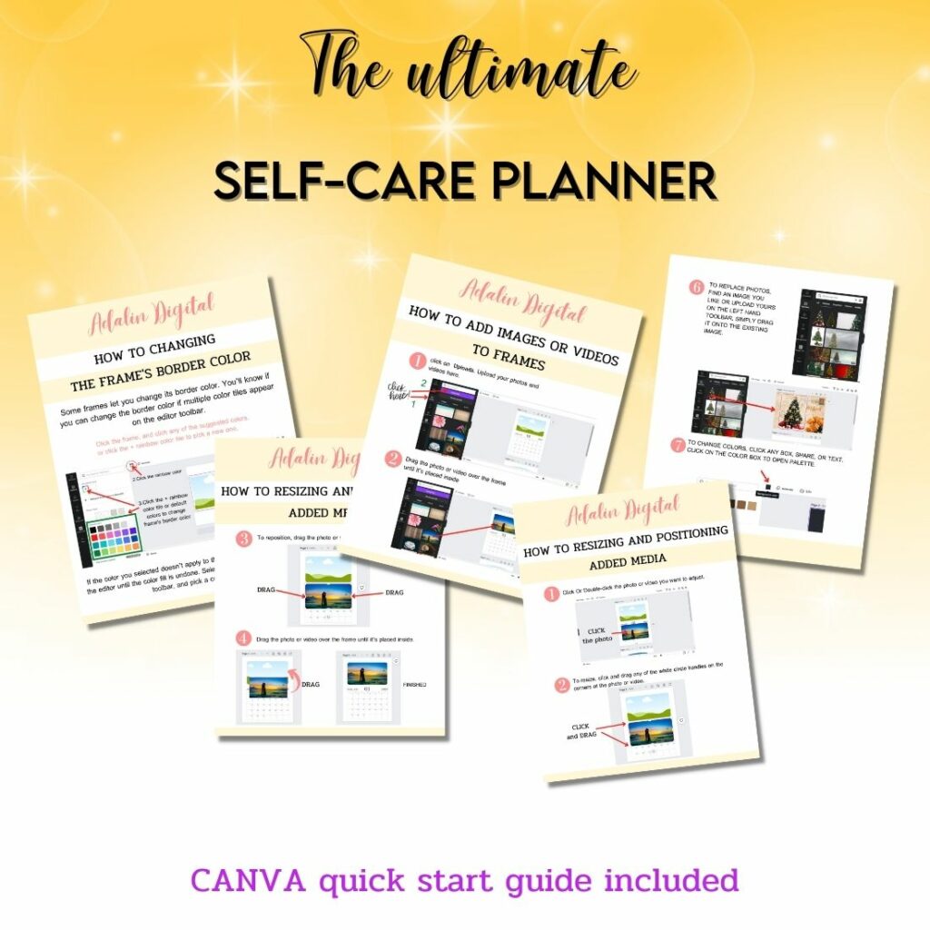 The Ultimate Self-Care Planner - Canva Templates - MasterBundles