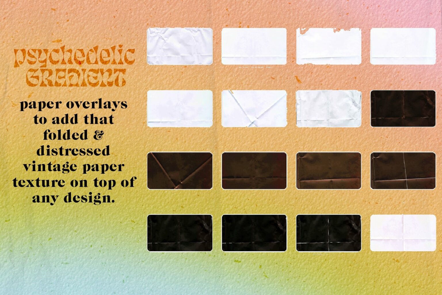 Psychedelic Gradient - 70s design – MasterBundles