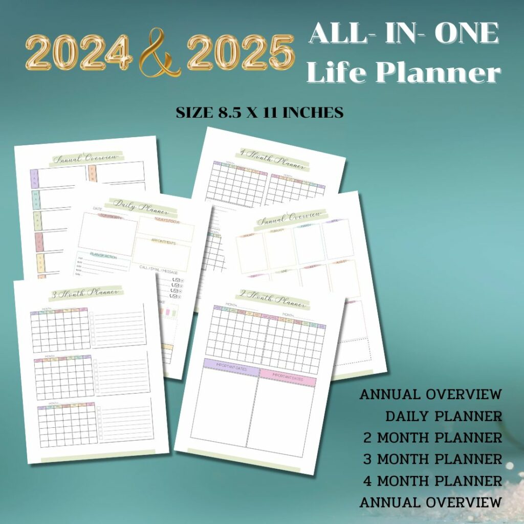 2024-2025 All-in-one Life Planner - MasterBundles