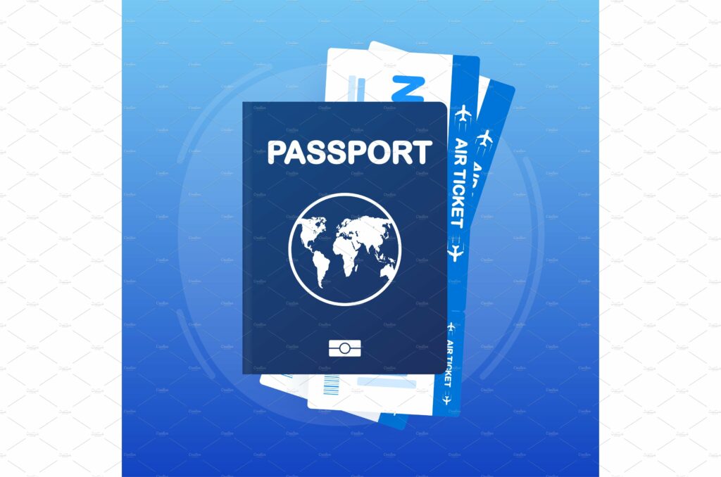 Passport and boarding pass isolated – MasterBundles
