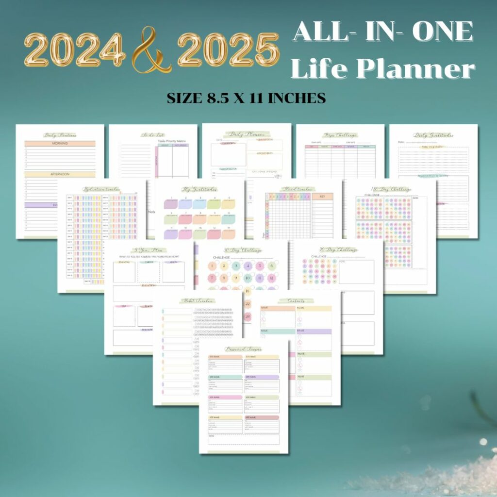 2024-2025 All-in-one Life Planner - MasterBundles