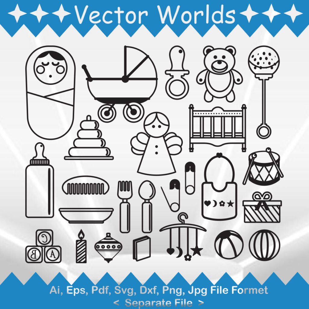 Baby blocks SVG Vector Design. - MasterBundles