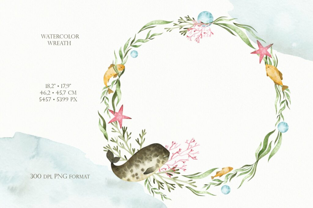 Watercolor Narwhals Clipart – MasterBundles