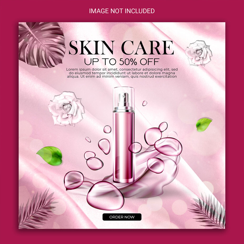 6+ Best Social Media Posts Template For Cosmetics Beauty Products - MasterBundles