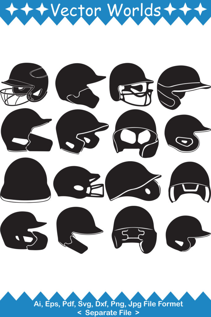 Baseball Helmet SVG Vector Design. - MasterBundles