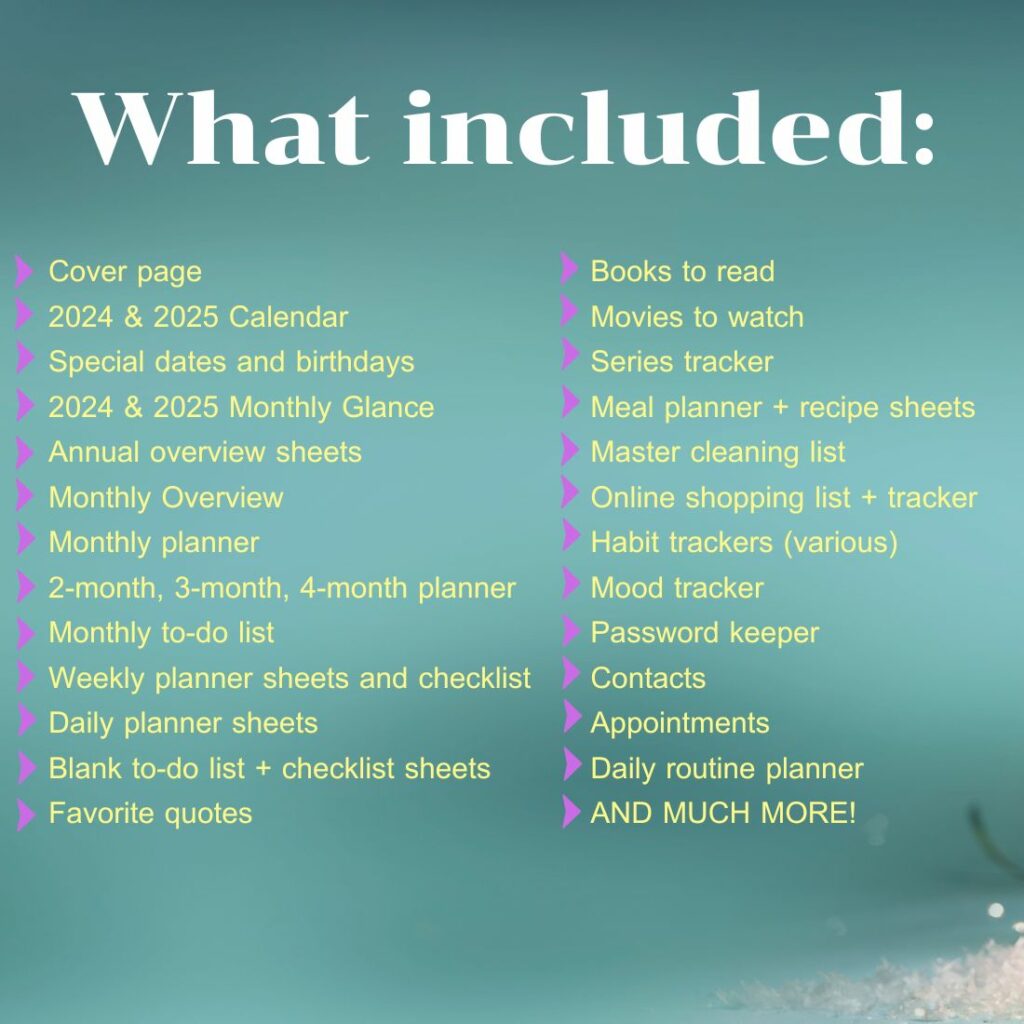 2024-2025 All-in-one Life Planner - MasterBundles