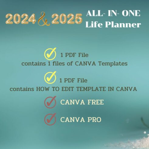 2024-2025 All-in-one Life Planner - MasterBundles