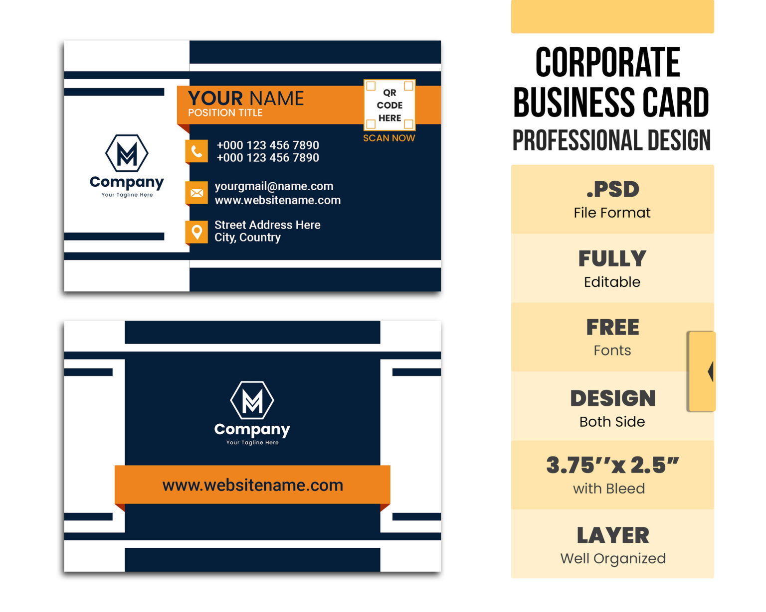8 Minimal Design Visiting Card Bundle Only $5 - MasterBundles