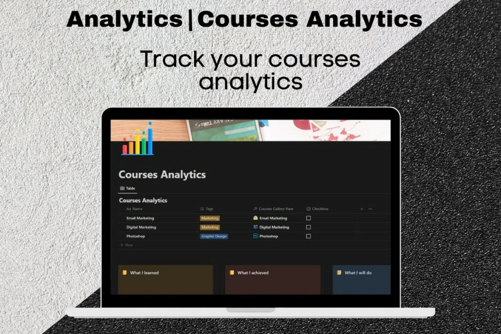 Notion Template Online Course Tracker - MasterBundles