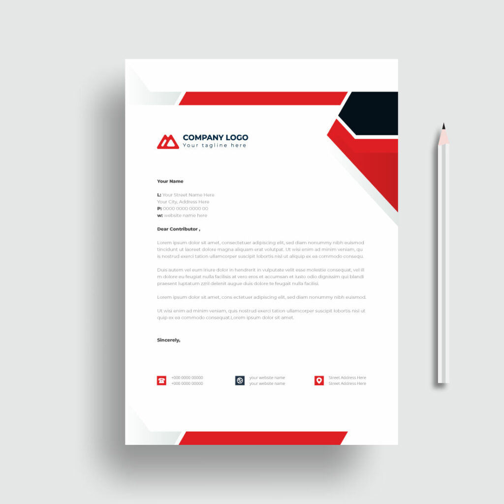 letterhead business corporate template design - MasterBundles