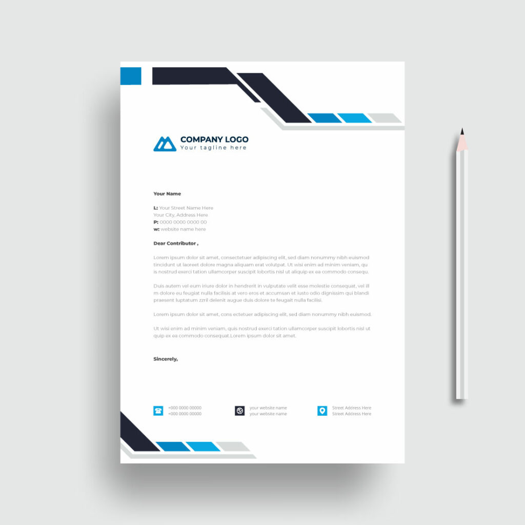 letterhead business corporate template design - MasterBundles