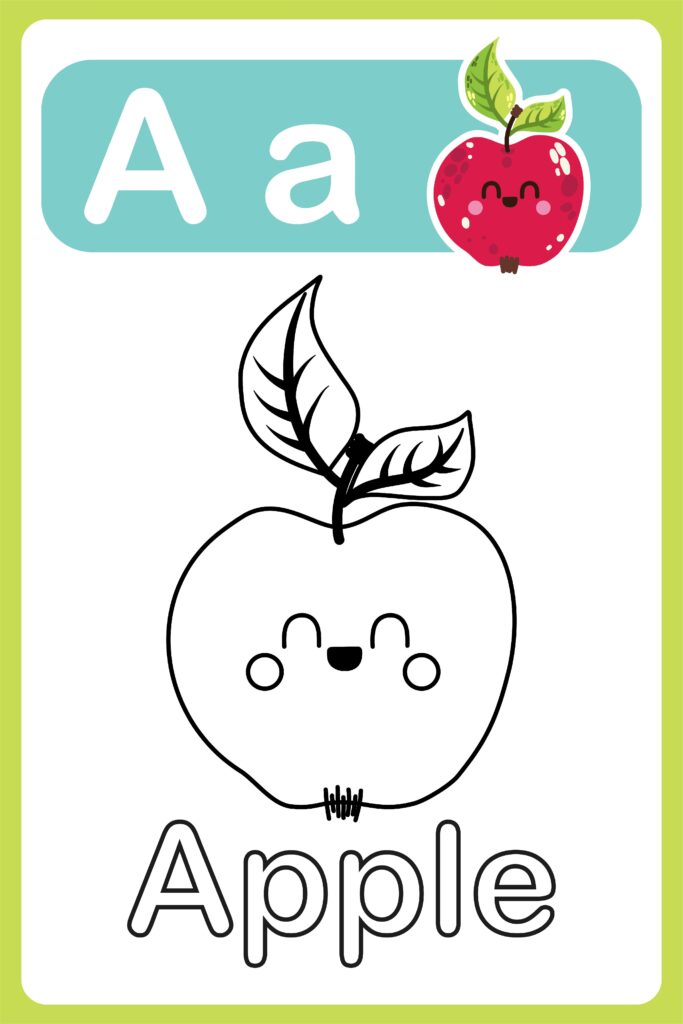 A-Z coloring pages and one big poster. - MasterBundles