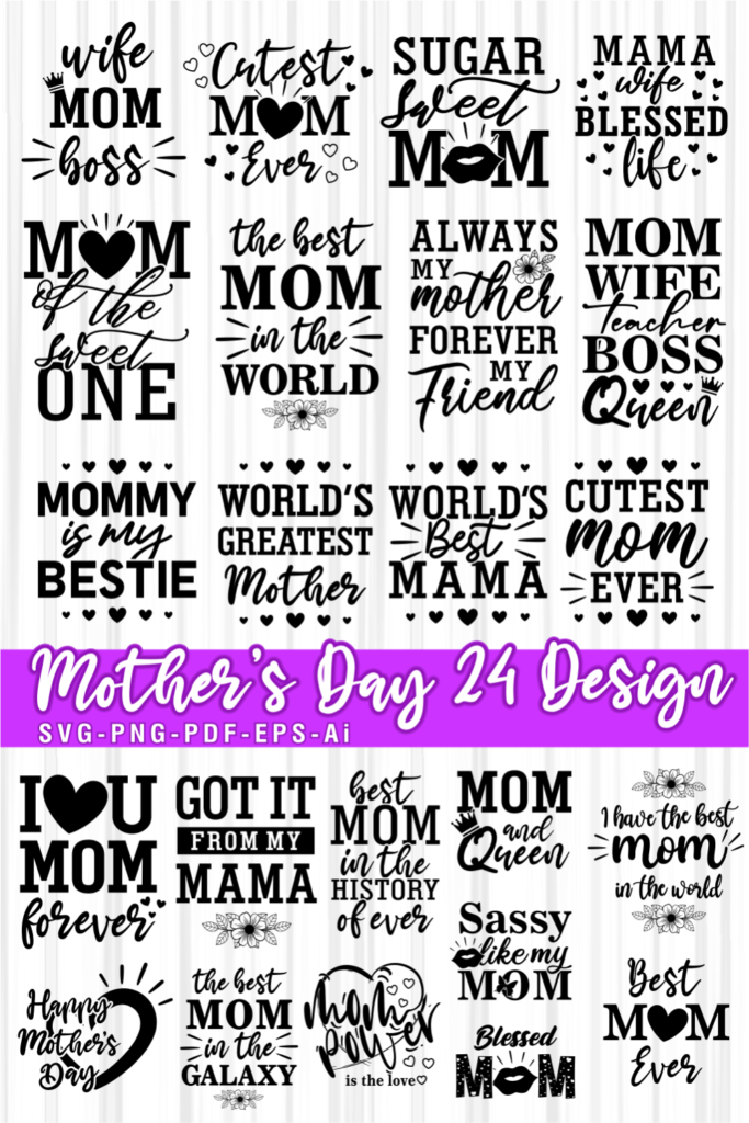Mothers Day Svg Bundle Funny Mom Life Quotes Svg Bundle Masterbundles