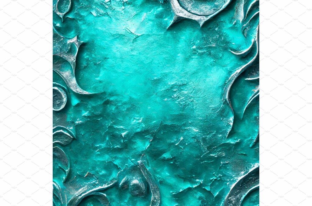 Sea blue and silver venetian plaster – MasterBundles