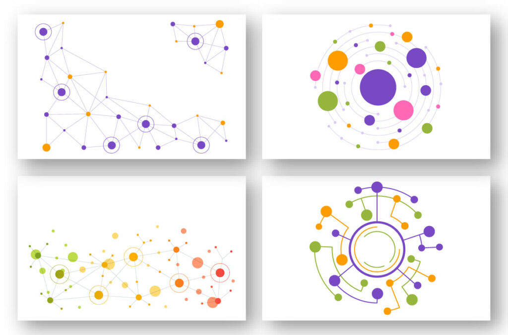 13 Abstract Social Network Illustration - MasterBundles