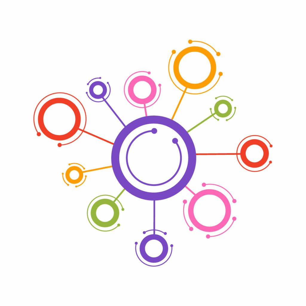 13 Abstract Social Network Illustration - MasterBundles