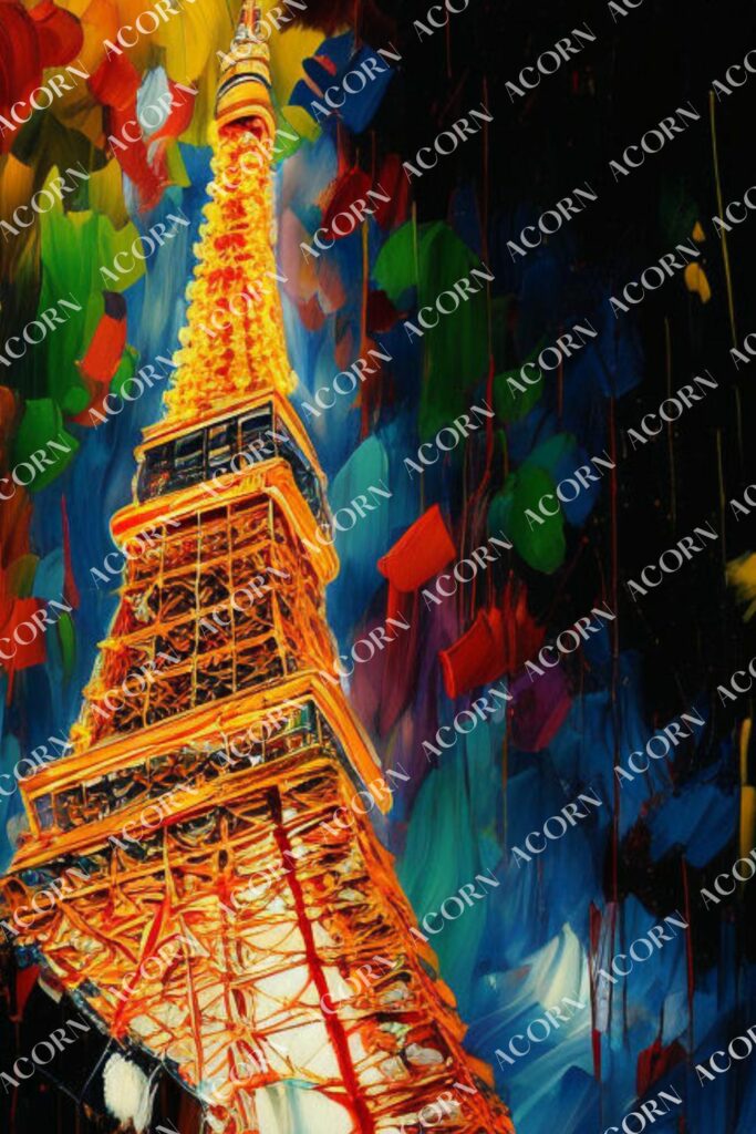 Illuminating Tokyo: Paint of Majestic Tokyo Tower - MasterBundles