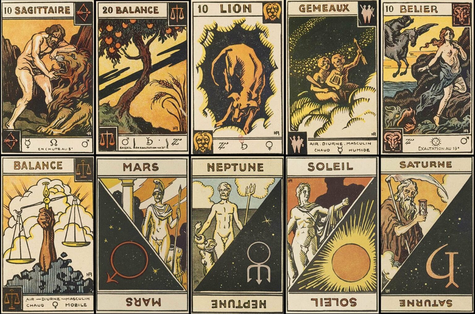 Vintage Tarot Card Illustrations – MasterBundles