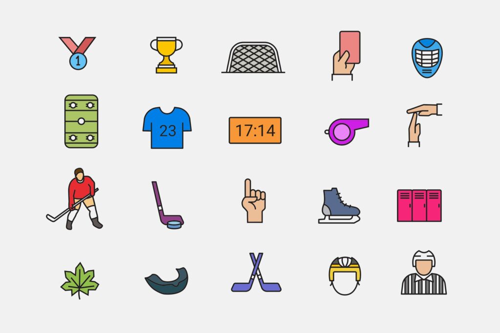 20 Hockey Icons – MasterBundles