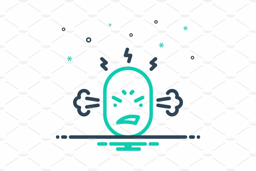 Anger angry mix icon – MasterBundles