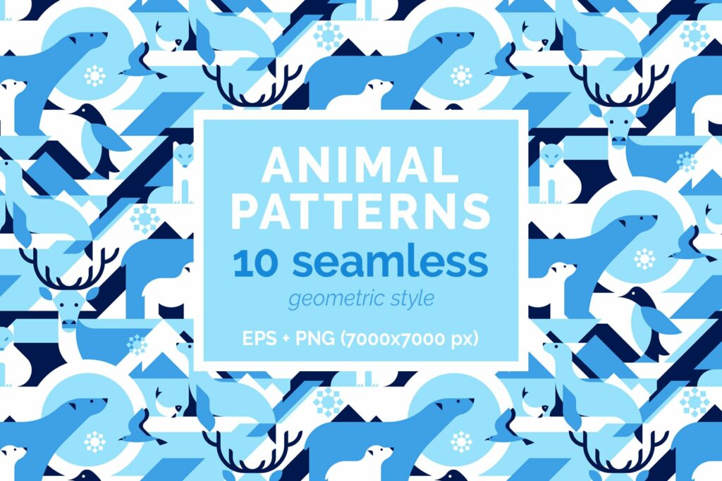 10 Seamless Animal Patterns – MasterBundles