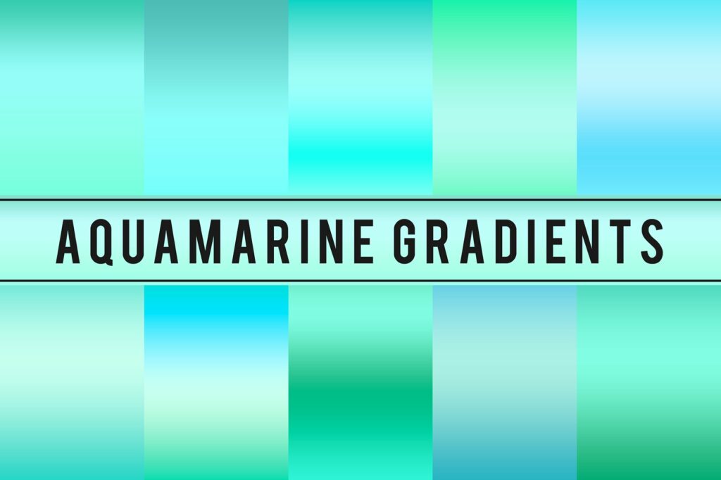Aquamarine Gradients – MasterBundles
