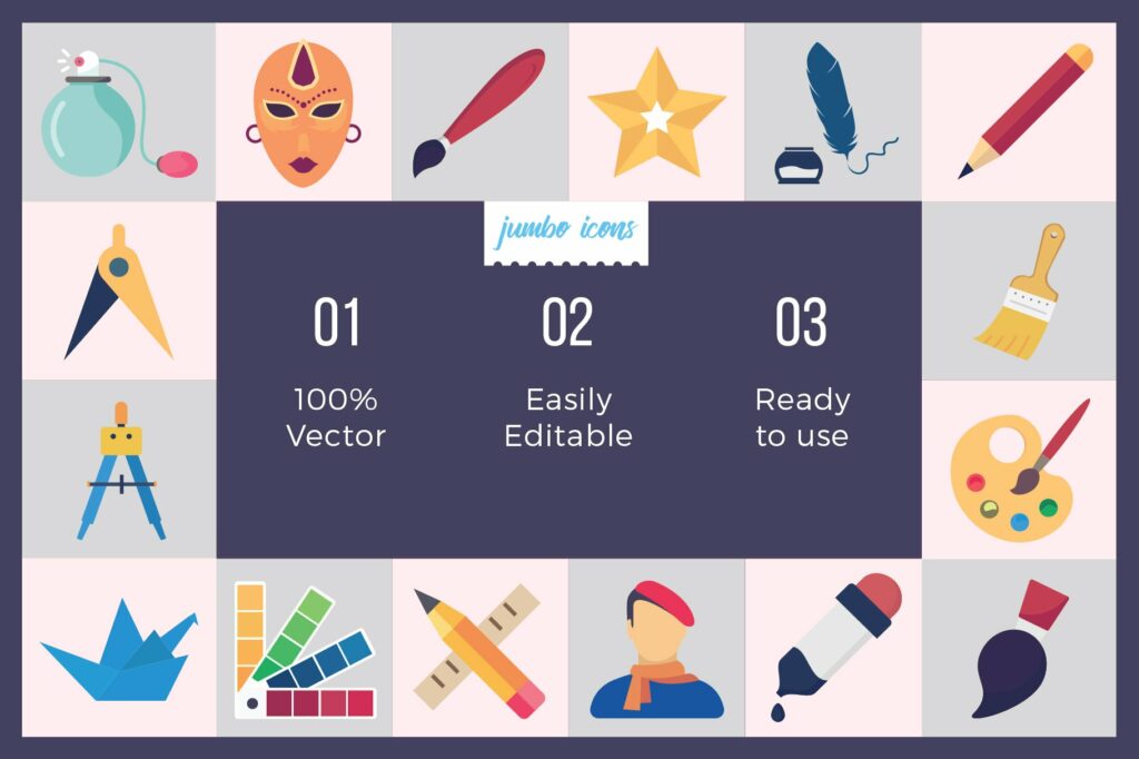 Art Vector Icons V2 – MasterBundles