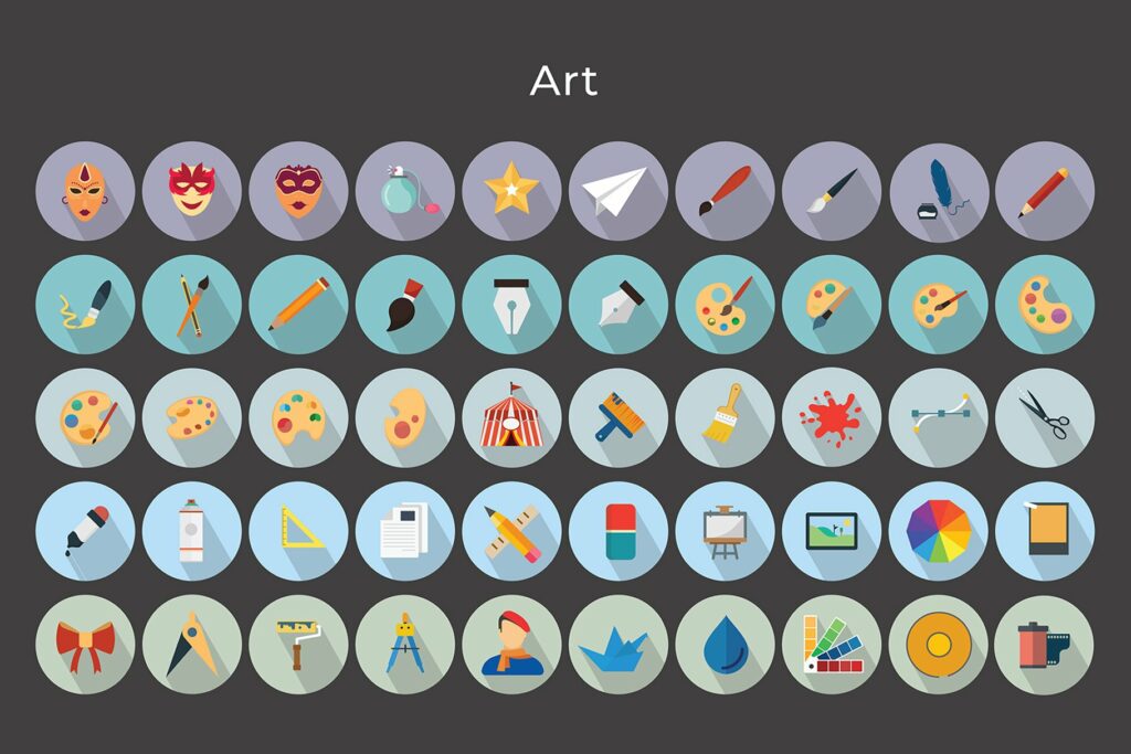 Art Vector Icons V2 – MasterBundles