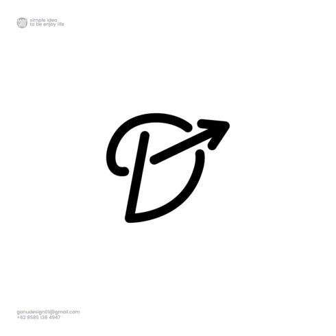 Letter D logo Arrow illustration - MasterBundles